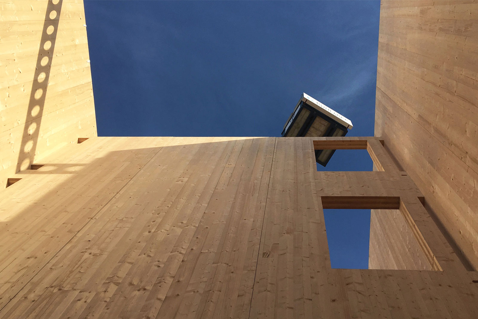 CLT Core Completed at 6 Orsman Road | Waugh Thistleton Architects